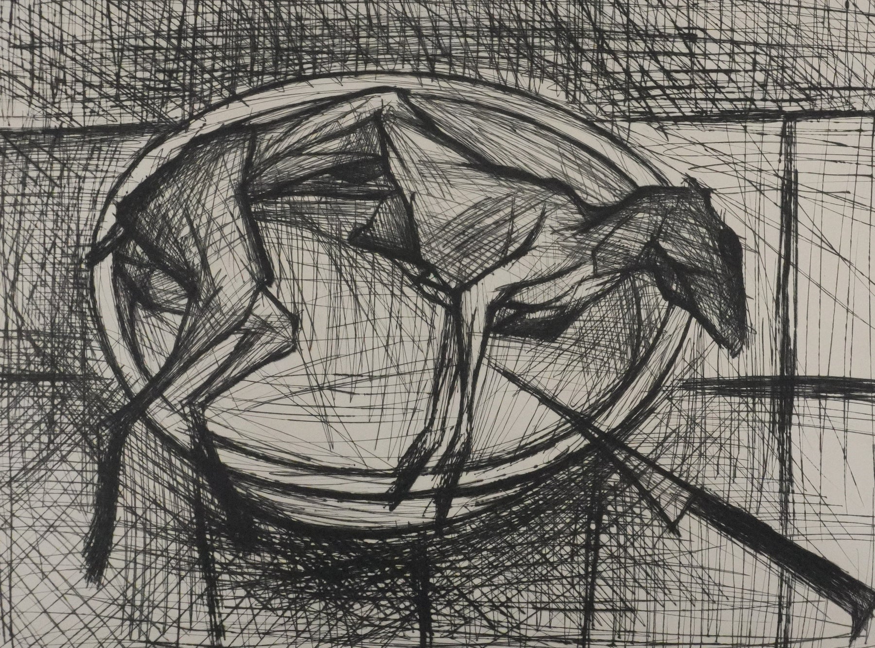 Bernard BUFFET: The Skinned Rabbit, 1955, Original engraving – art.paris