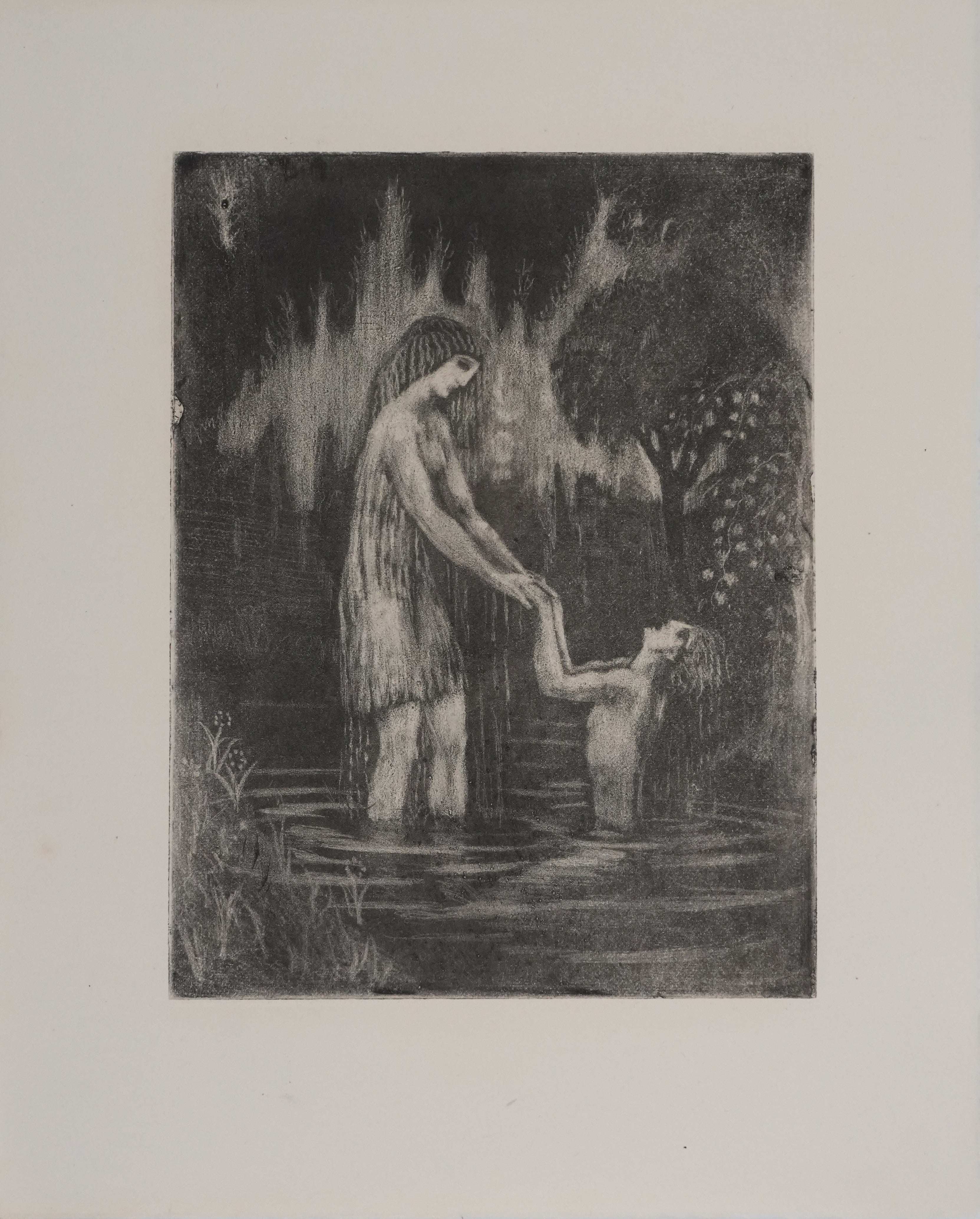 Raphaël DROUART : Hermaphrodite et Salmacis, Gravure originale – art.paris