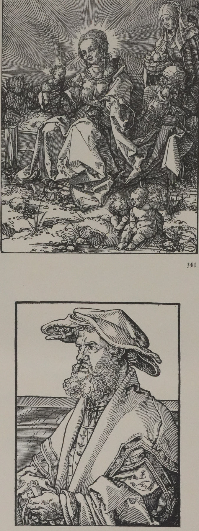 Albrecht DURER : La Vierge sur un banc d'herbe et Helius Eobanus Hessu ...