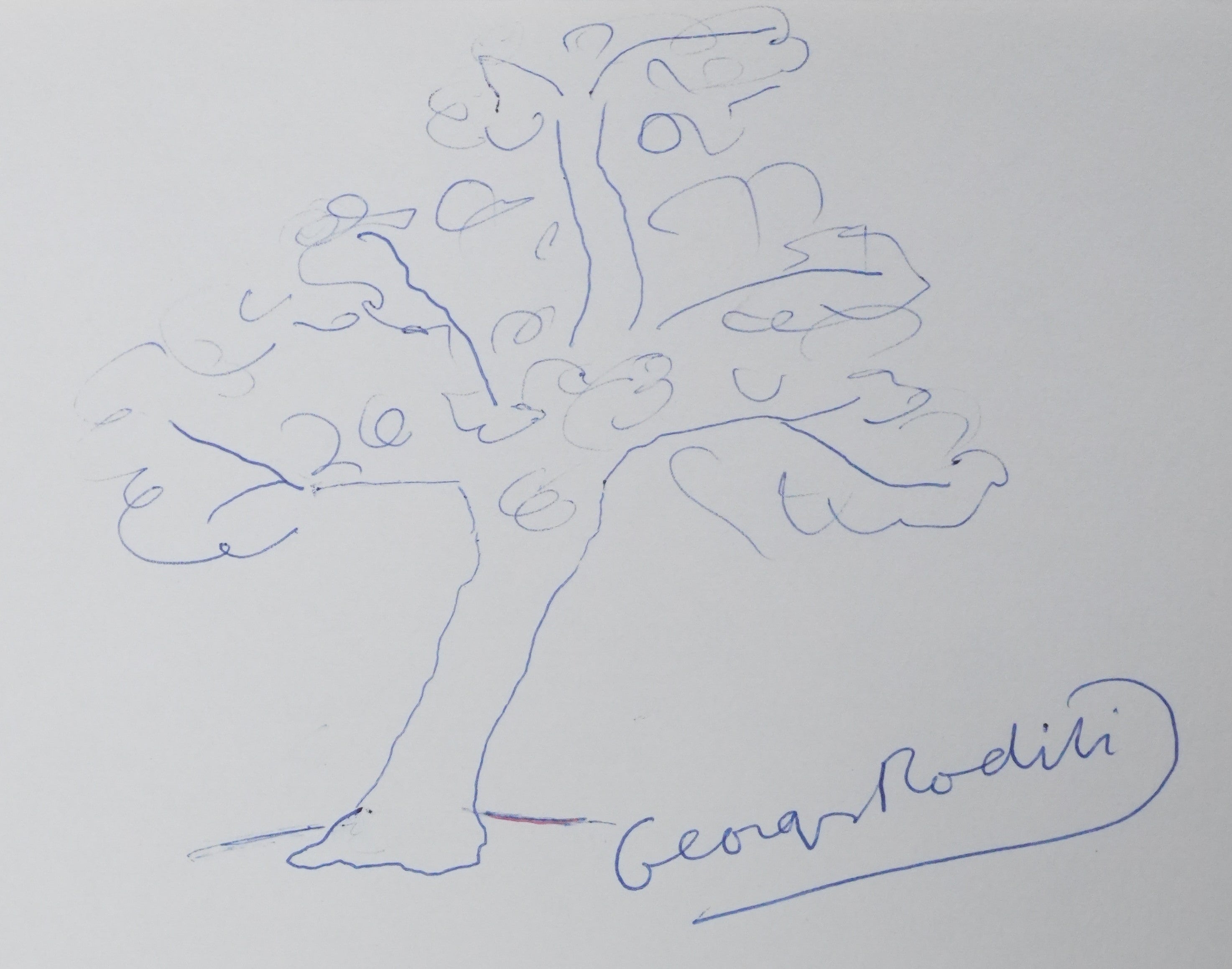 Autographe original de Georges RODITI – art.paris