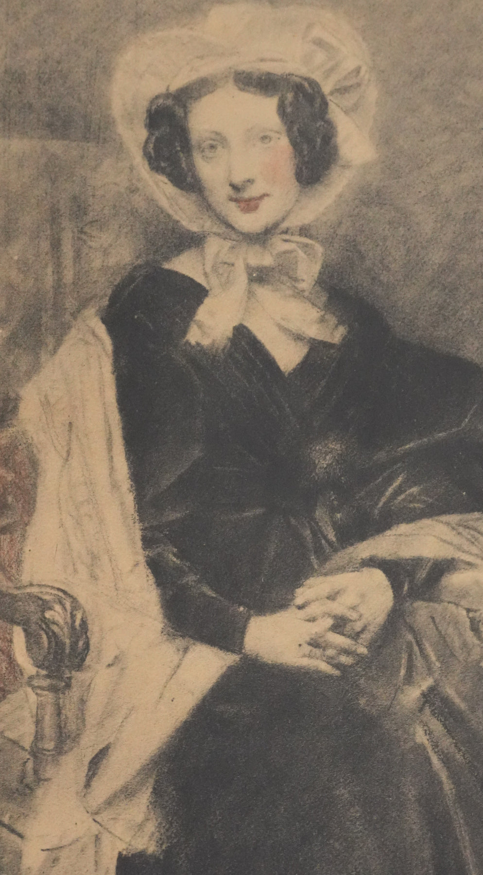 Alexandre CABANEL : Portrait de la jeune fille assise, Lithographie ...