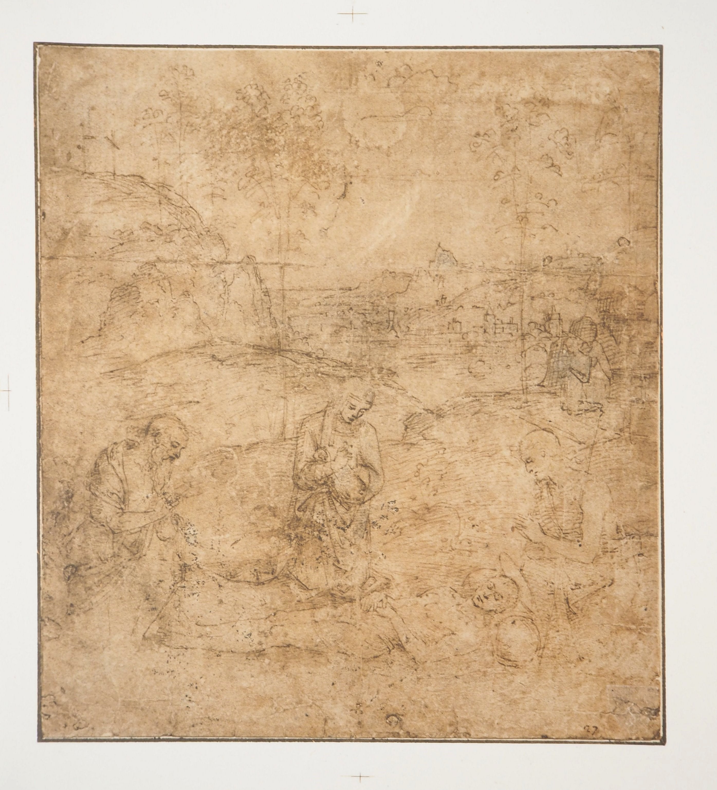 LE PERUGIN : Lamentation du Christ, Lithographie originale – art.paris