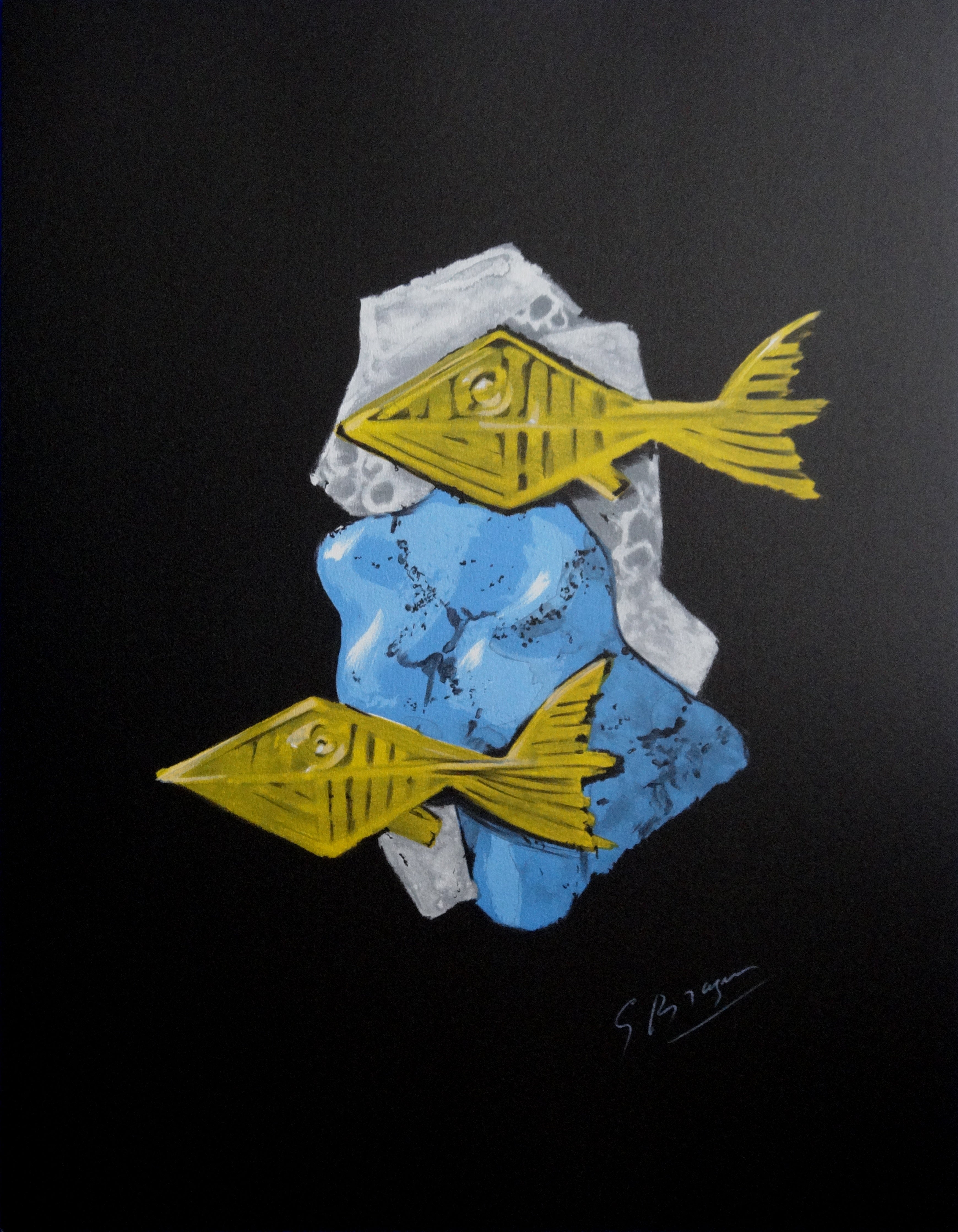Georges BRAQUE: Golden Fish, Original Lithograph – art.paris