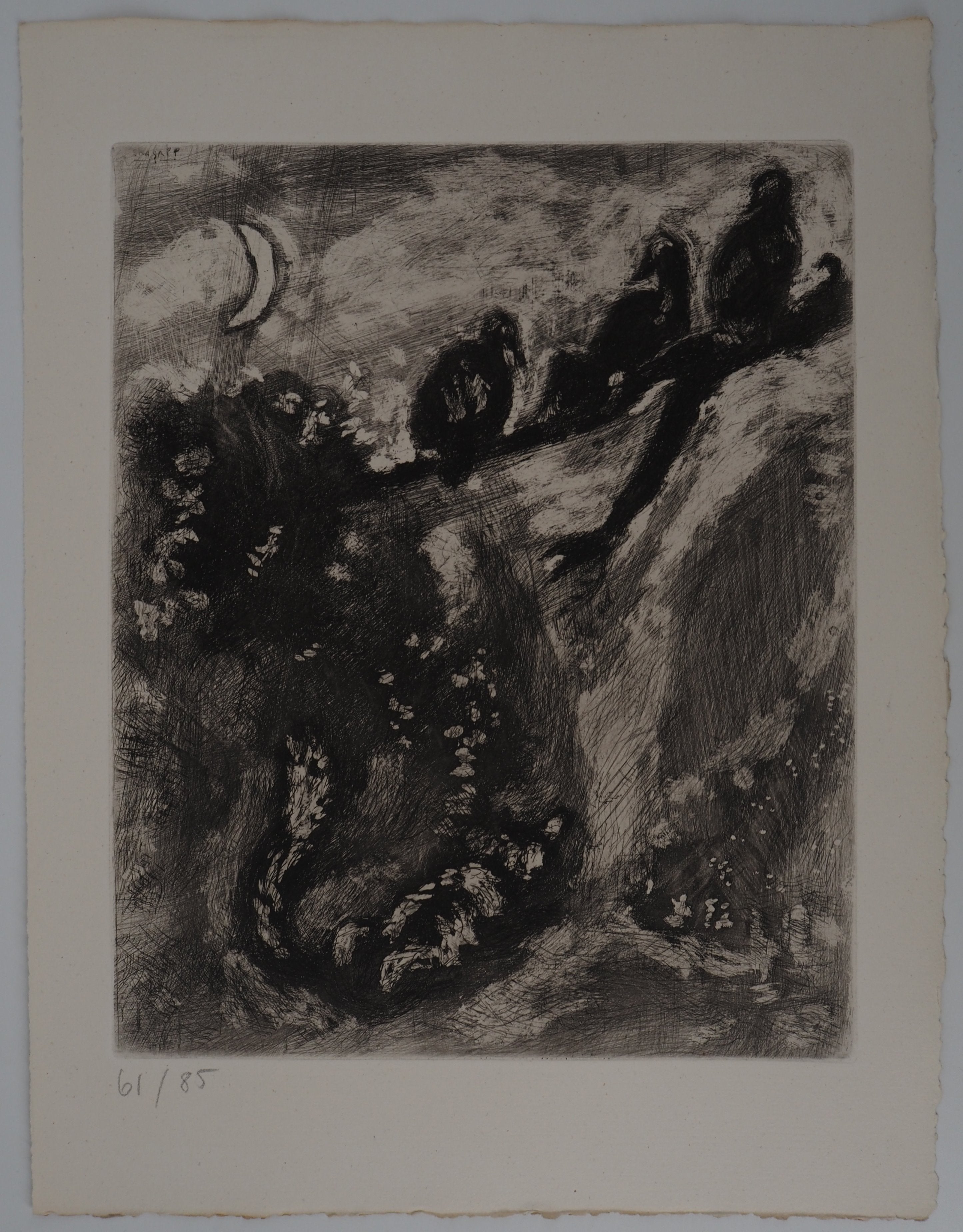 Marc CHAGALL : Le renard en chasse (Le renard et les poulets d'Inde ...
