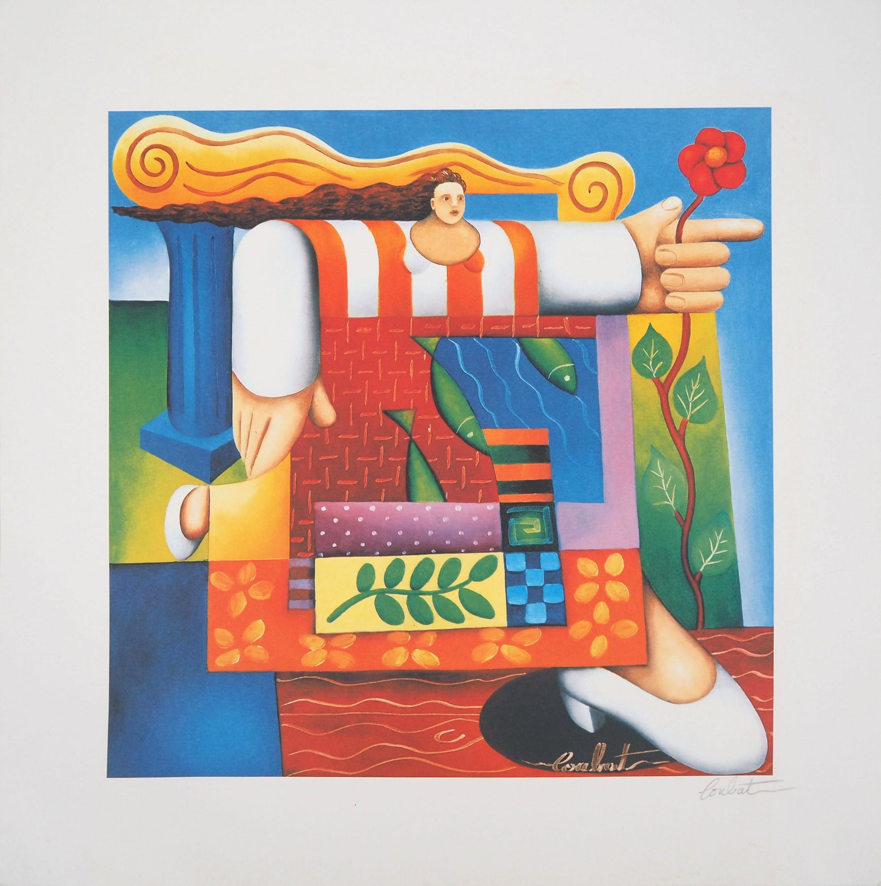 Philippe LOUBAT : Femme surréaliste, Sérigraphie originale – art.paris